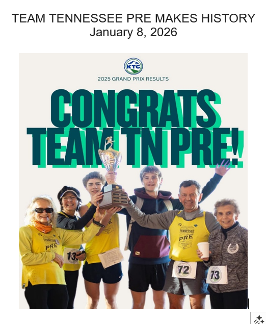 Tennessee Pre Running Team Wins the KTC Grand Prix
